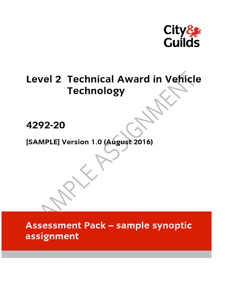 4292-20 Award Sample Assignment Pack v1-PDF.ashx | PDF | Educational Assessment | Theory