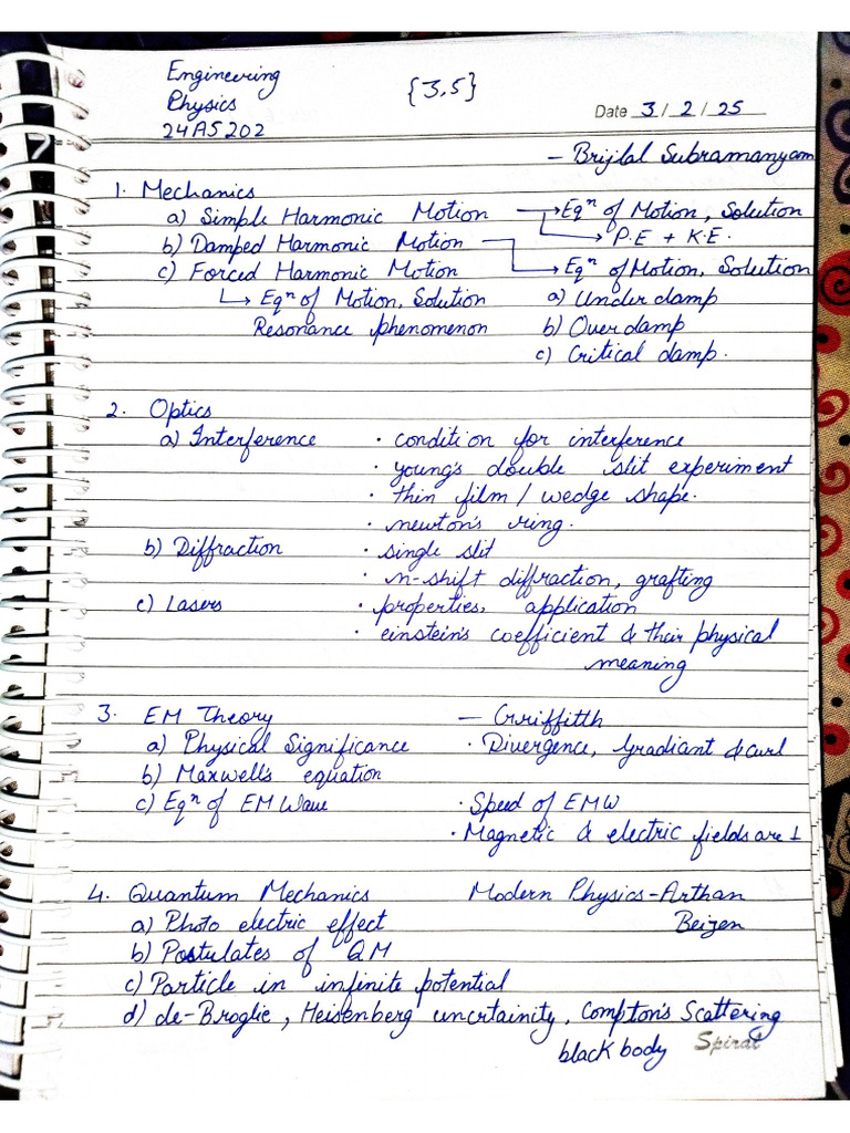 Physics Unit-1 Notes | PDF