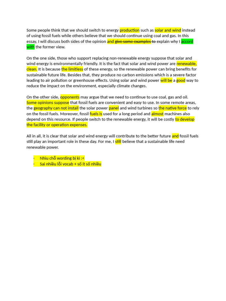 Renewable vs. Fossil Fuels Debate | PDF