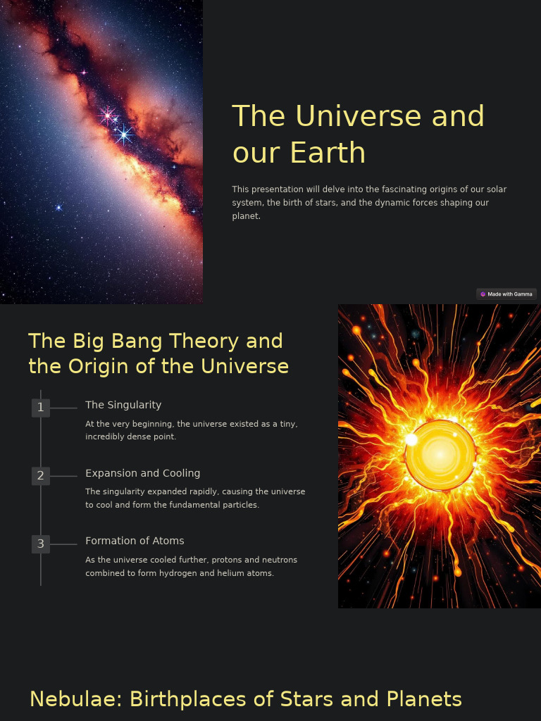 The-Universe-and-our-Earth | PDF | Volcano | Plate Tectonics