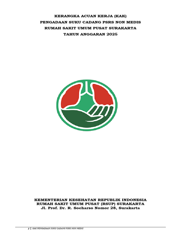 Pengadaan Suku Cadang RSUP Surakarta | PDF
