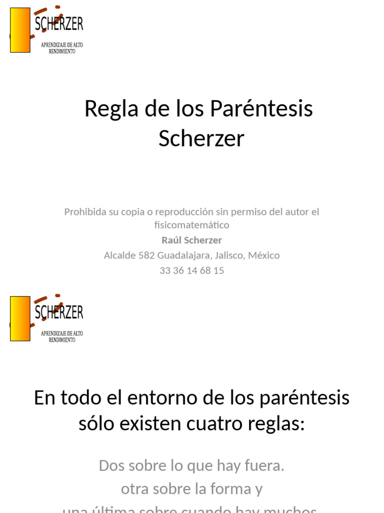 Reglas de los Paréntesis Matemáticos | PDF | Soporte | Tipografía