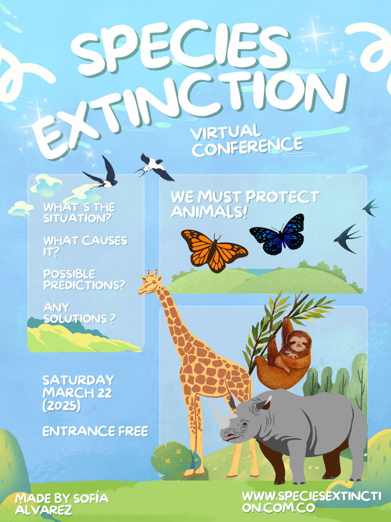 Blue Illustrative Environment Conservation Poster | PDF