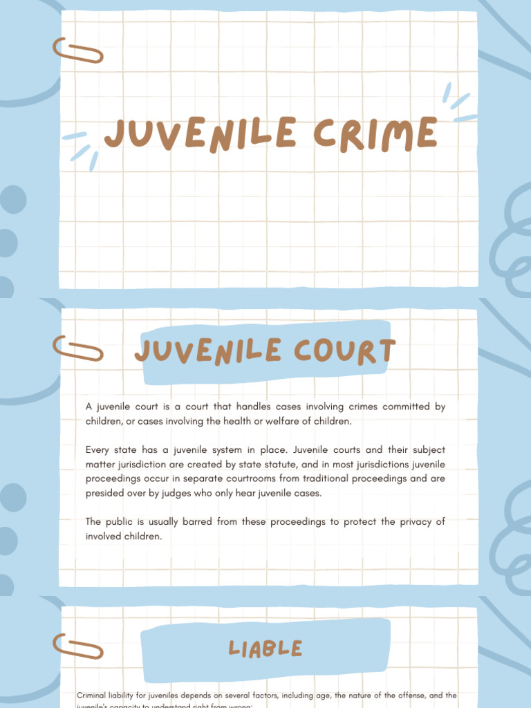 juvenile crime | PDF | Juvenile Court | Probation