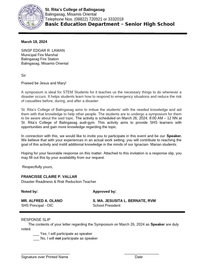Symposium Invitation for STEM Students | PDF