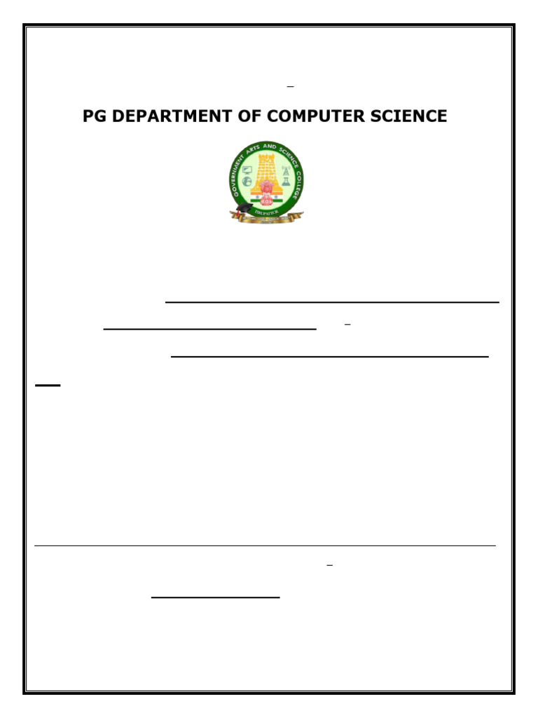 PYTHON RECORD FRONT PAGE | PDF