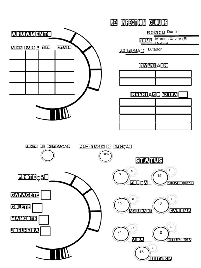 Ficha Editavel2 Re Clouds | PDF