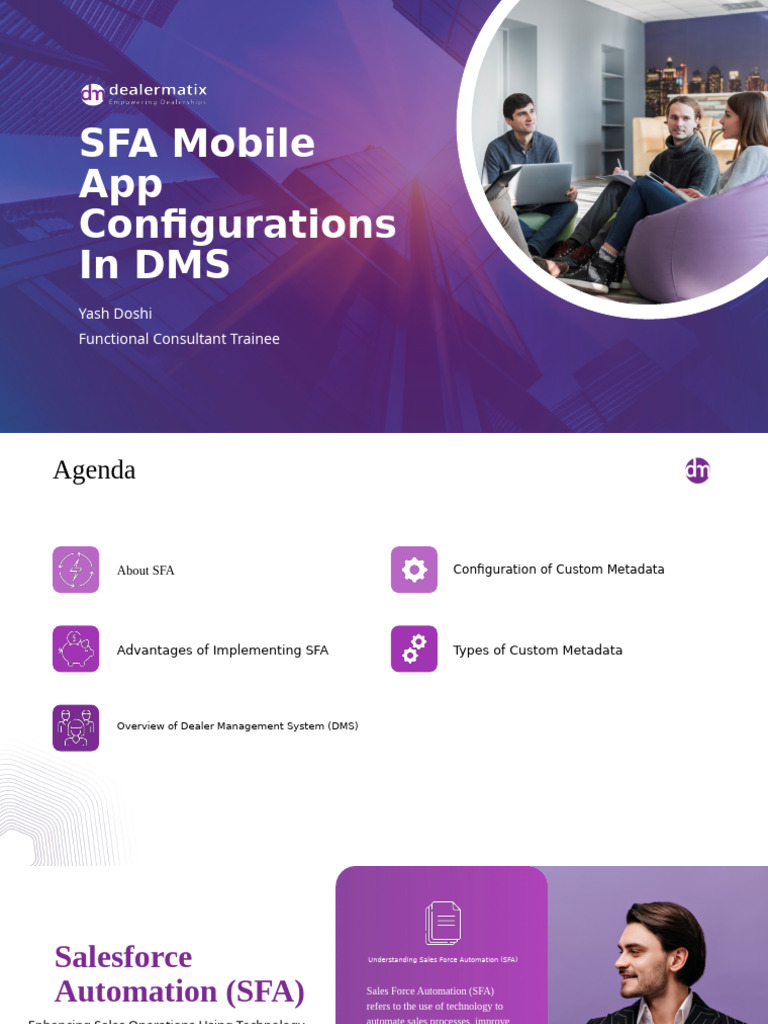SFA Mobile App Configuration Guide | PDF | Metadata | Sales