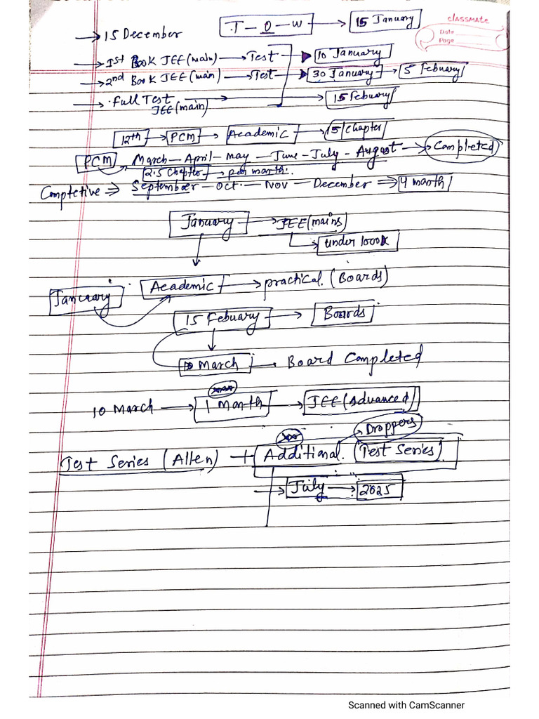 planner for jee mains 2025 | PDF