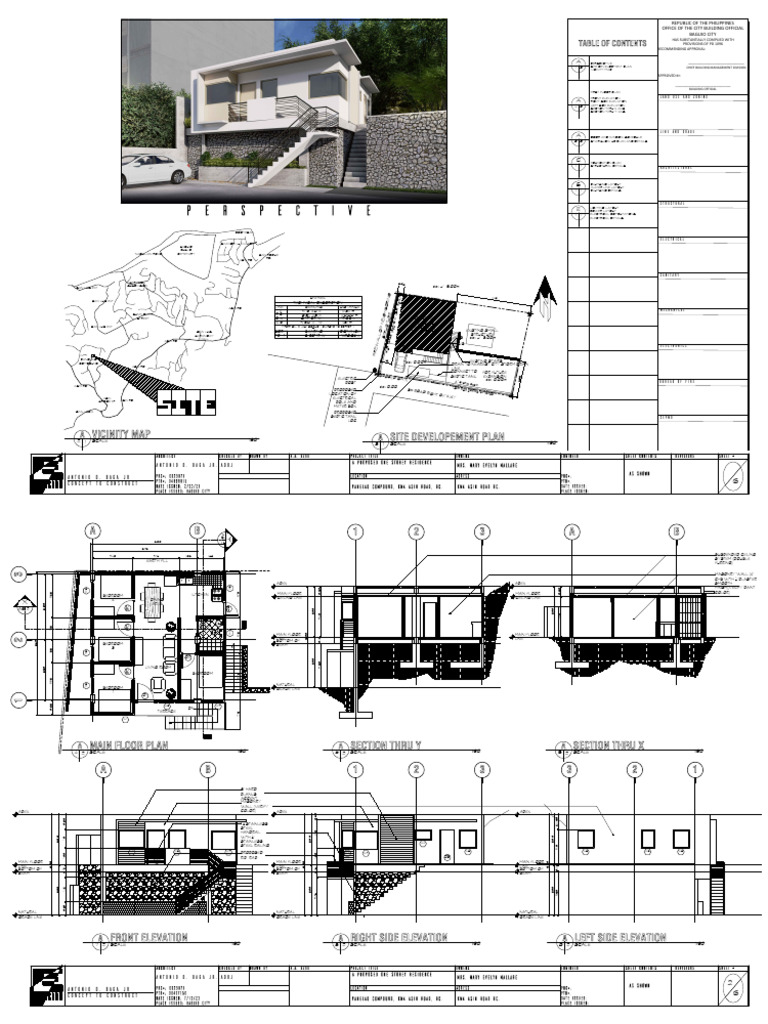 Architectural Mallare Proj | PDF | Building Engineering | Civil Engineering