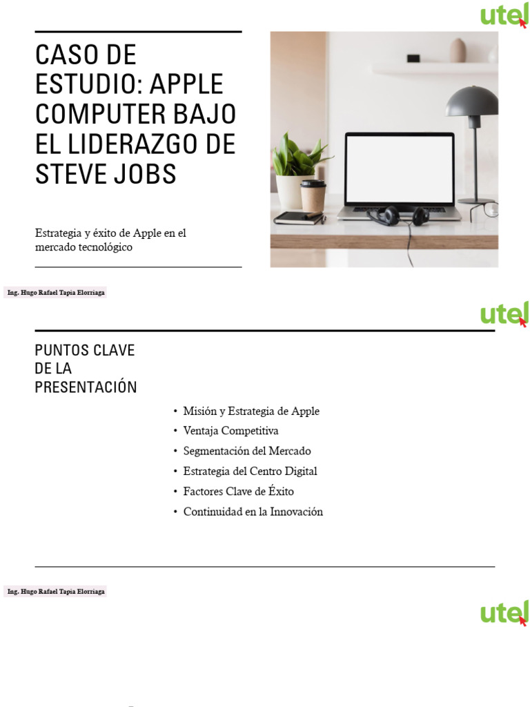 Hugo Tapia Apple Steve Jobs Semana 2 | PDF | Apple Inc. | Innovación