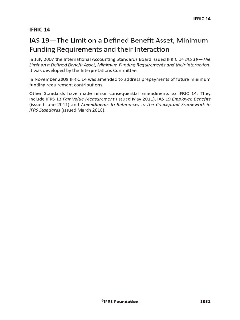 Ebooks - 1399IFRIC 14 (NFRS 2024) | PDF | Fair Value | Defined Benefit ...
