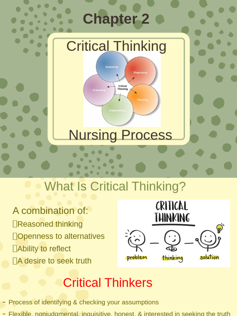 Critical Thinking in Nursing Process | PDF | Medical Diagnosis ...