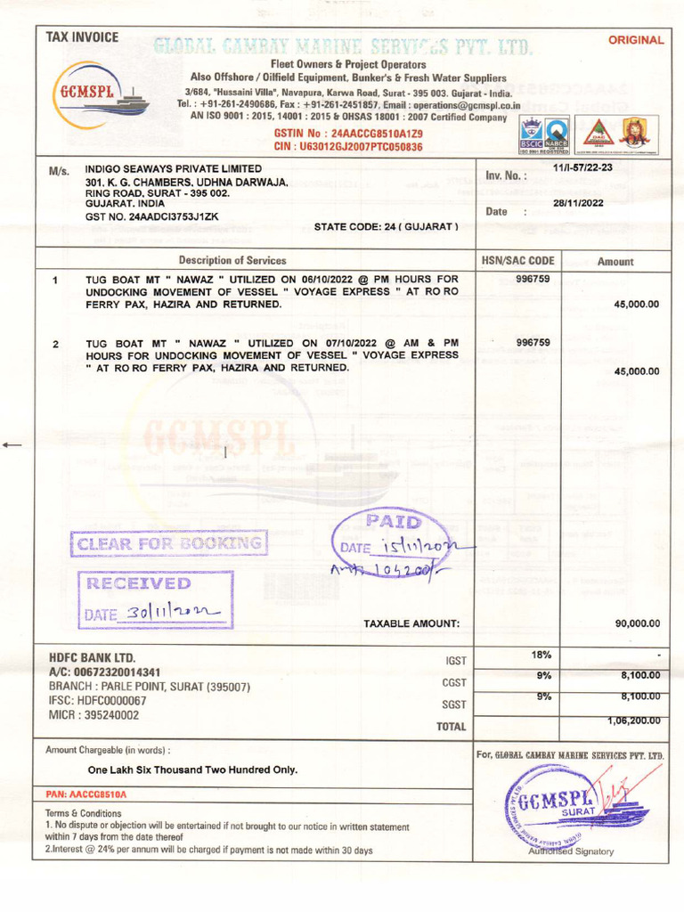 Global Cambay-57 | PDF