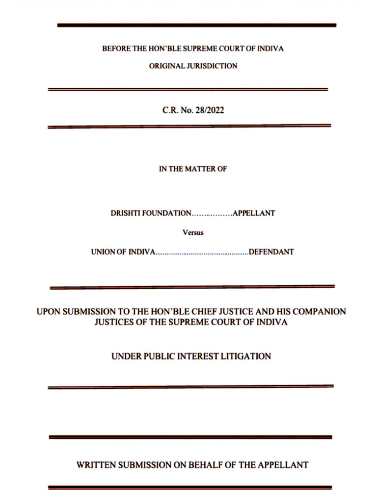 Moot Court Memo 1 | PDF