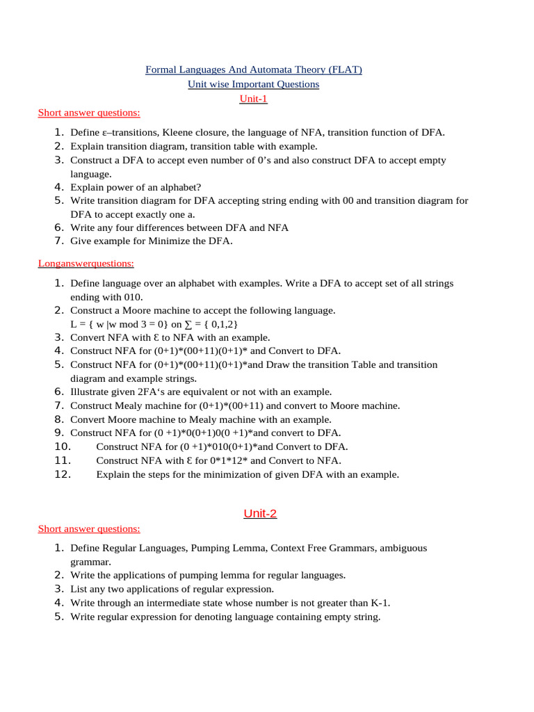 DFA and NFA Construction for Regex | PDF | Automata Theory | Regular Expression