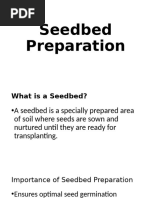 Types of Seed Beds in Agriculture | PDF | Seed | Soil