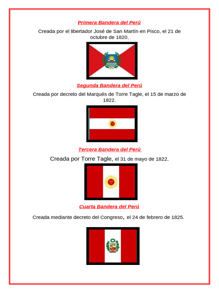 Historia de las Banderas del Perú | PDF