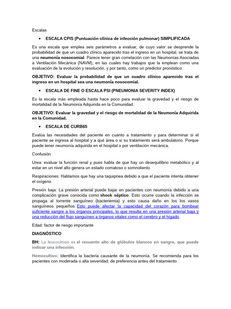 Escala S | PDF | Neumonía | Pulmón