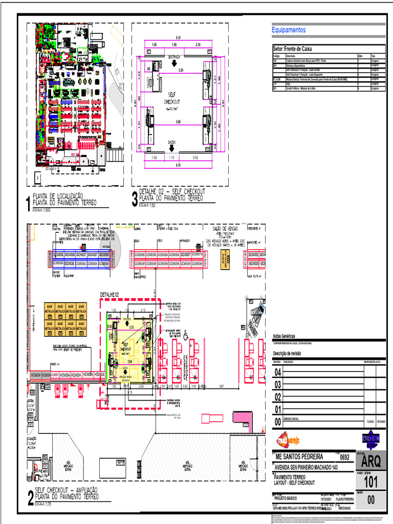 Gpa Me 0692 PRJ Lay 101 0PB Térreo R00 Layout | PDF