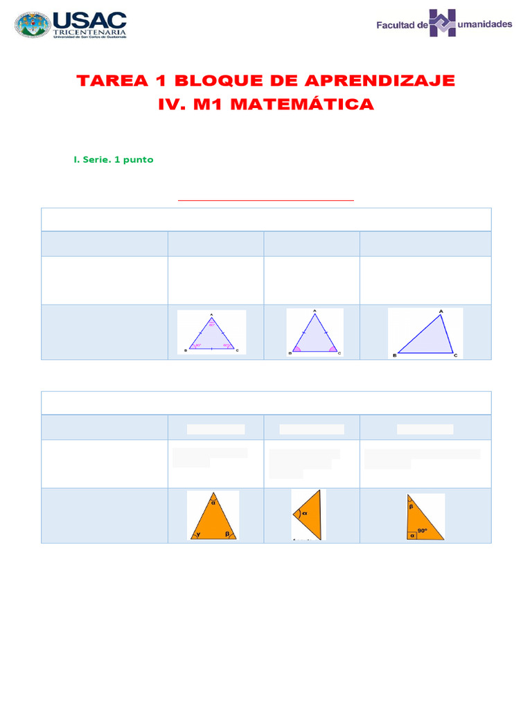 Tarea 1 Bloque 4 Matemática | PDF