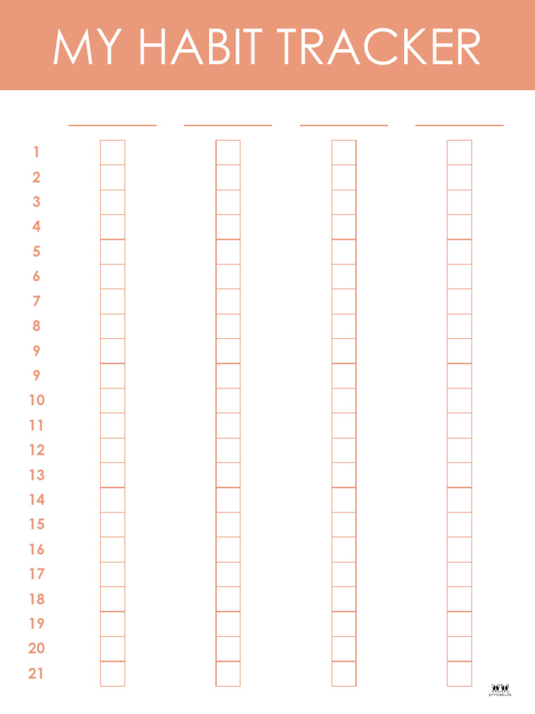 Printable Habit Tracker Tracker 13 | PDF