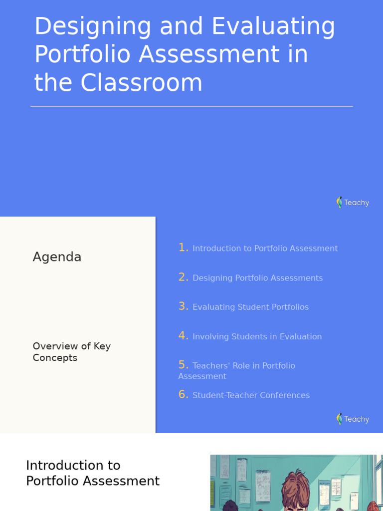 Slide - Designing and Evaluating Portfolio Assessment in The Classroom ...