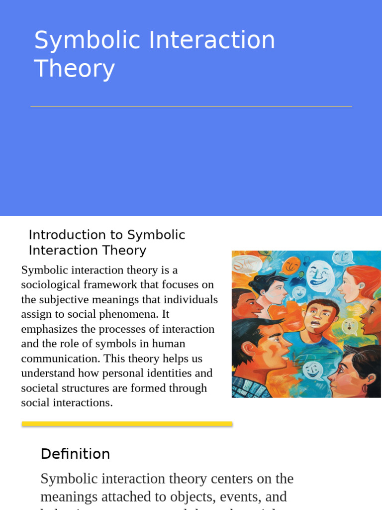 Teacher and Community Report Symbolic Interaction Theory | PDF | Social ...