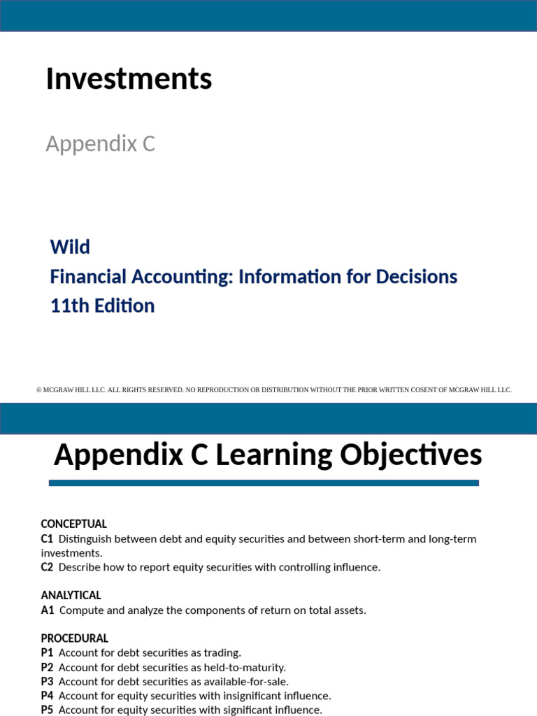 Wild Fa 11e ApxC | PDF | Equity (Finance) | Stocks