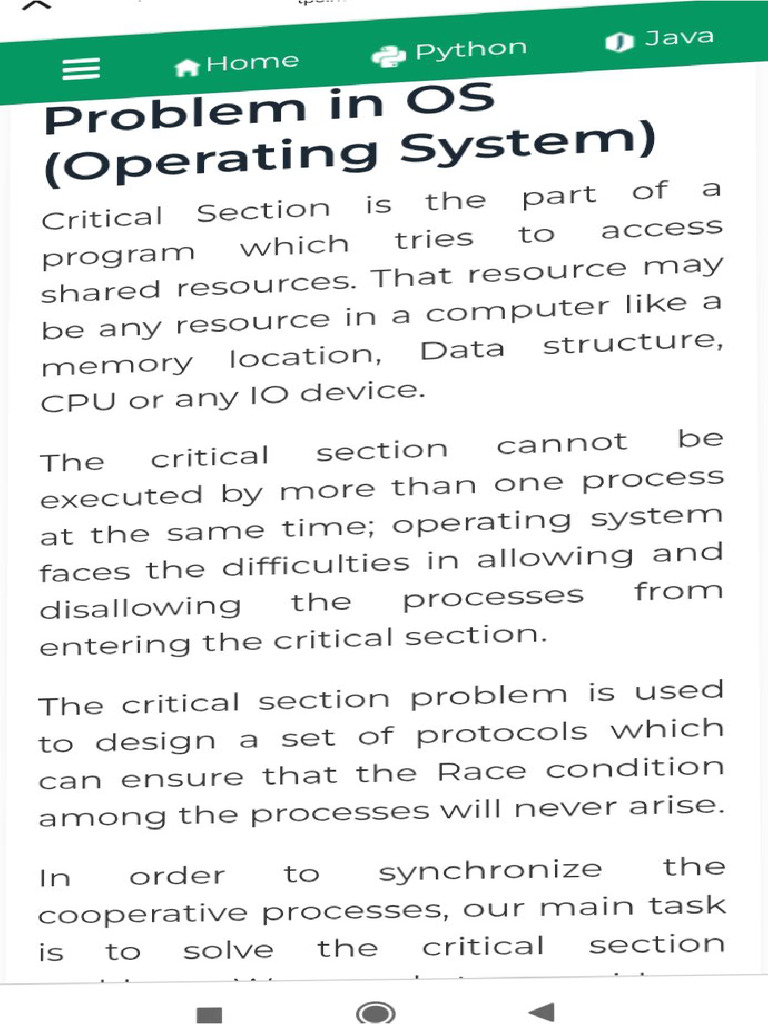 Operating System | PDF