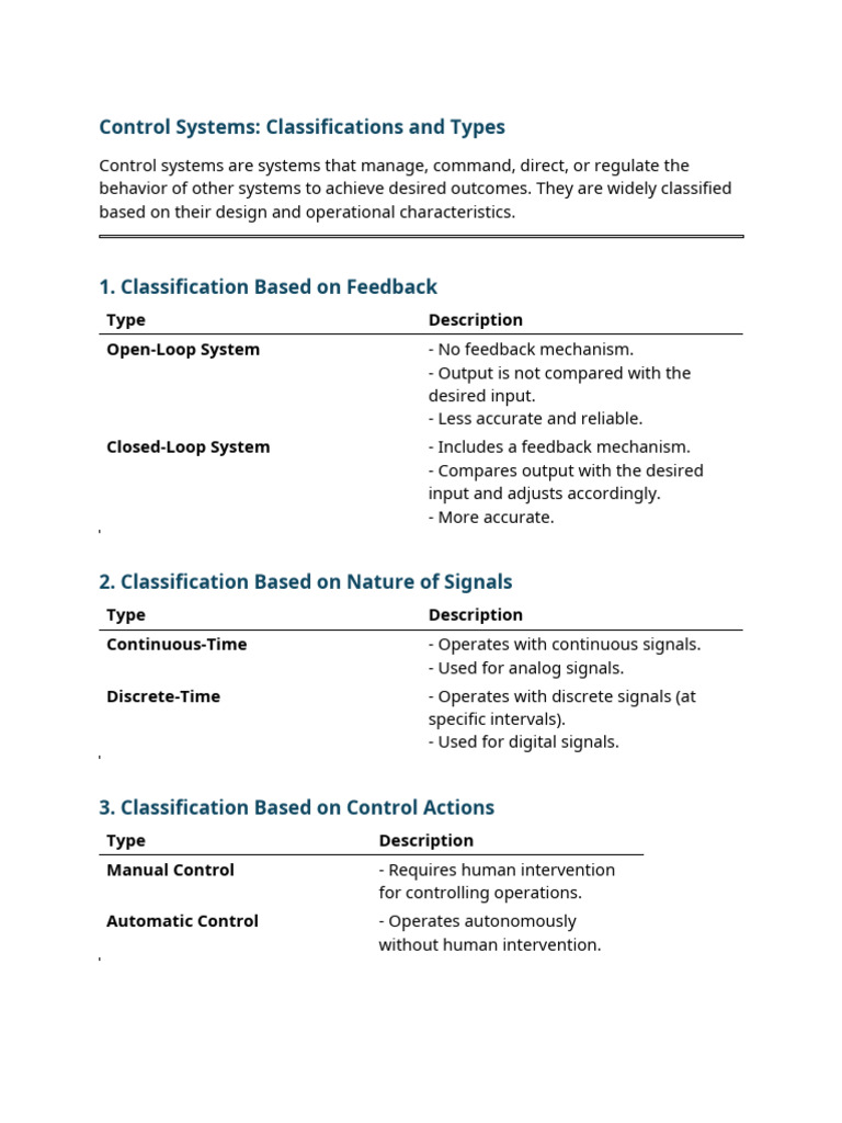 Control Systems | PDF | Control Theory | Electric Motor