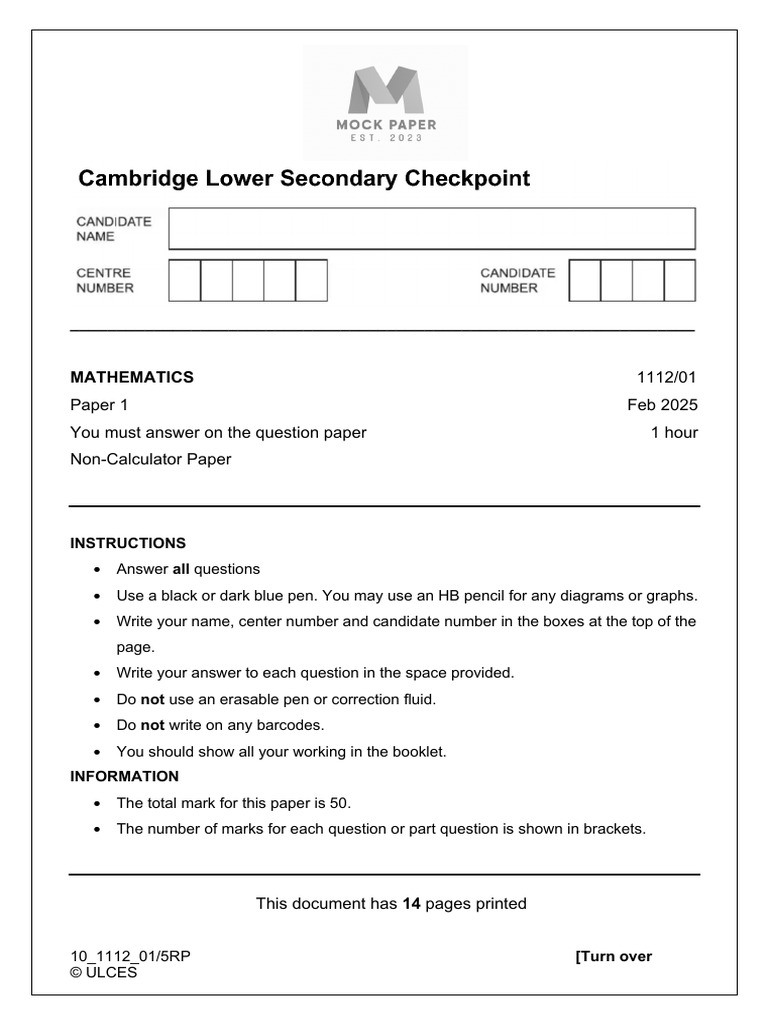 Mathematics 1112 - Checkpoint | PDF | Rectangle | Euclidean Geometry