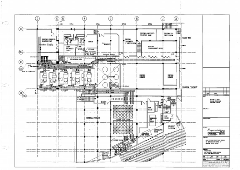 Chiller Plant Room Plan | PDF