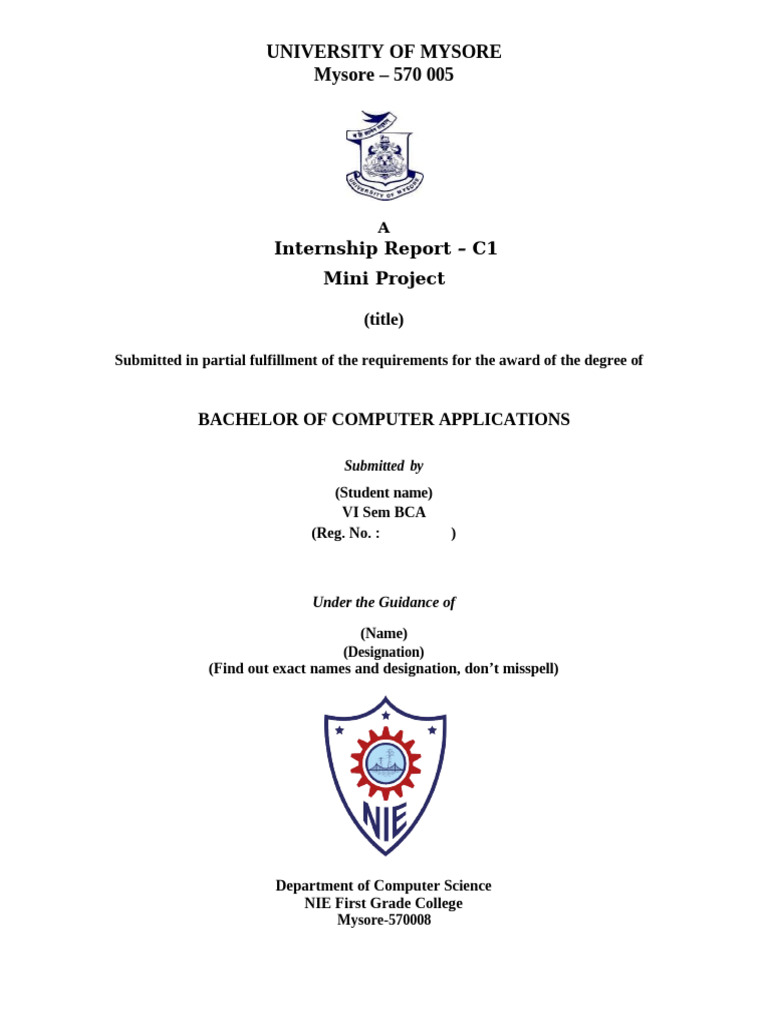 Internship C1 REPORT Cover | PDF