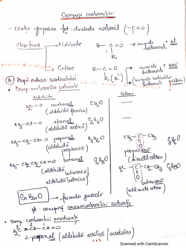 Compusi Carbonilici | PDF