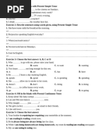 Simple Present Exercises | PDF