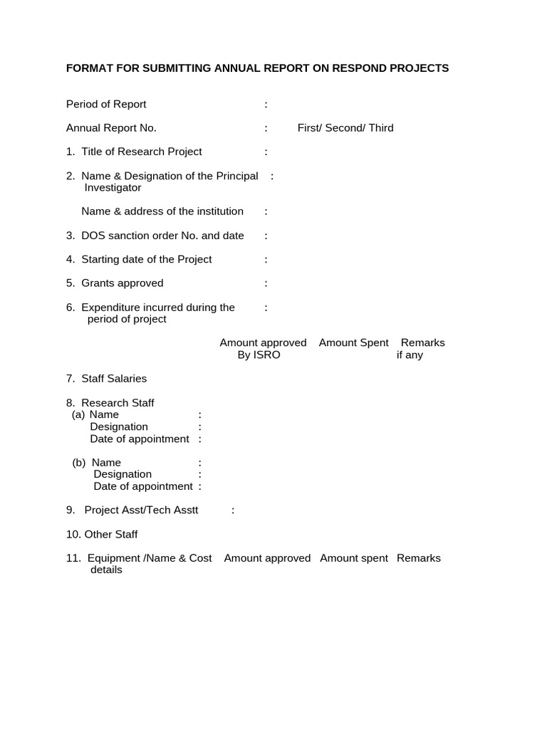 ISRO Annual Report | PDF