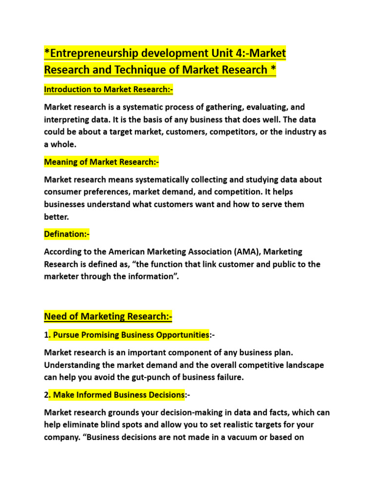 Entrepreneurship development Unit 4 | PDF | Consumer Behaviour | Marketing
