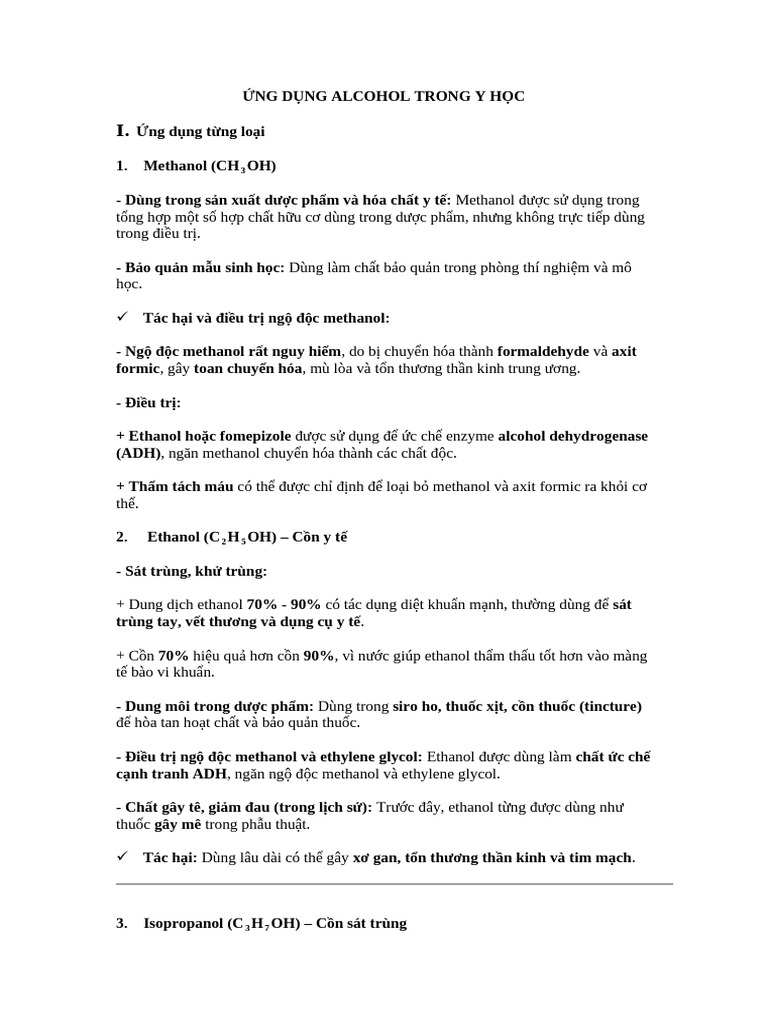 NG D NG Alcohol | PDF