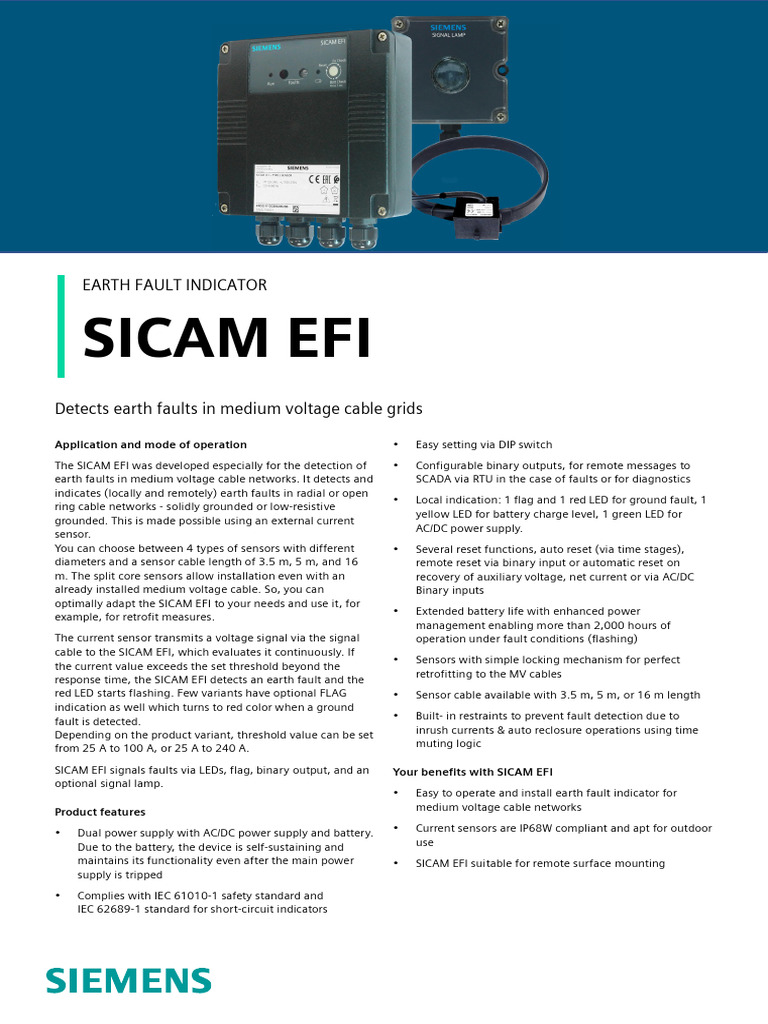 SICAM EFI Profile (EN) | PDF | Power Supply | Light Emitting Diode