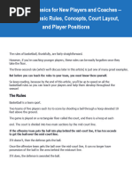 Tchoukball Game Rules and Scoring | PDF