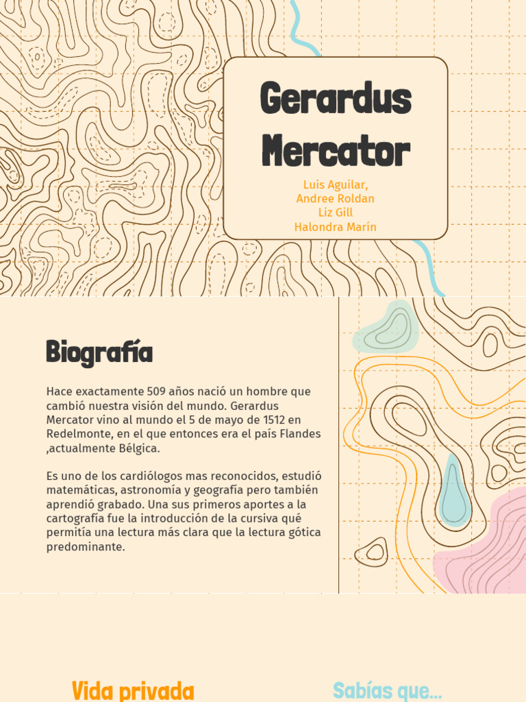 Biografía de Gerardus Mercator | PDF | Tecnología geográfica | Cartografía