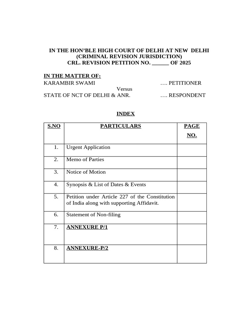 Delhi High Court Criminal Revision Petition | PDF | Fine (Penalty ...