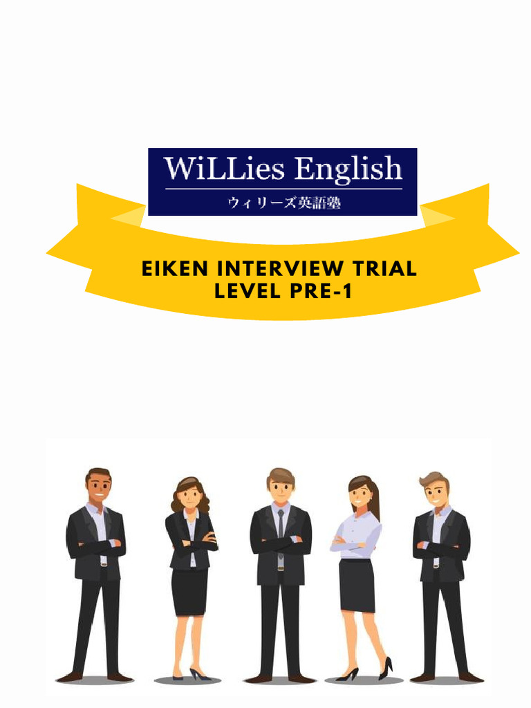 Eiken Pre-1 Interview Preparation Guide | PDF