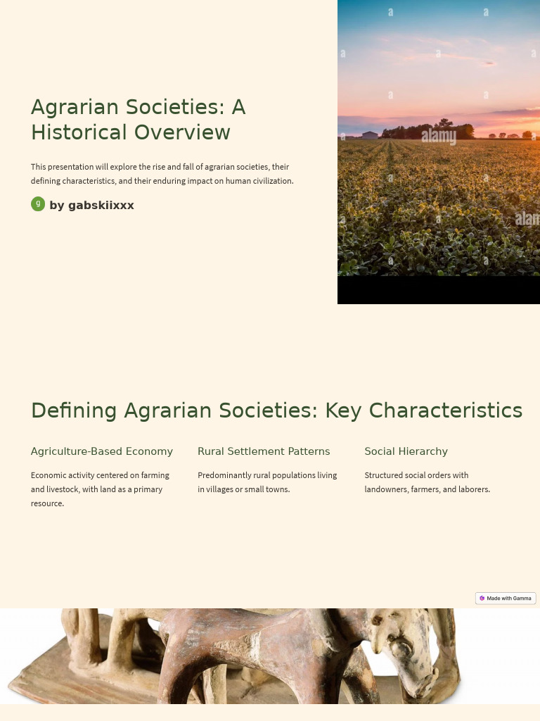 Agrarian Societies a Historical Overview | PDF | Society | Agriculture