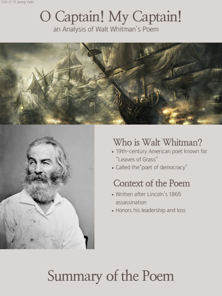 O Captain! My Captain PDF | PDF