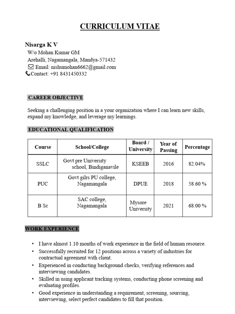 Nisarga K V - 1710956672987 | PDF