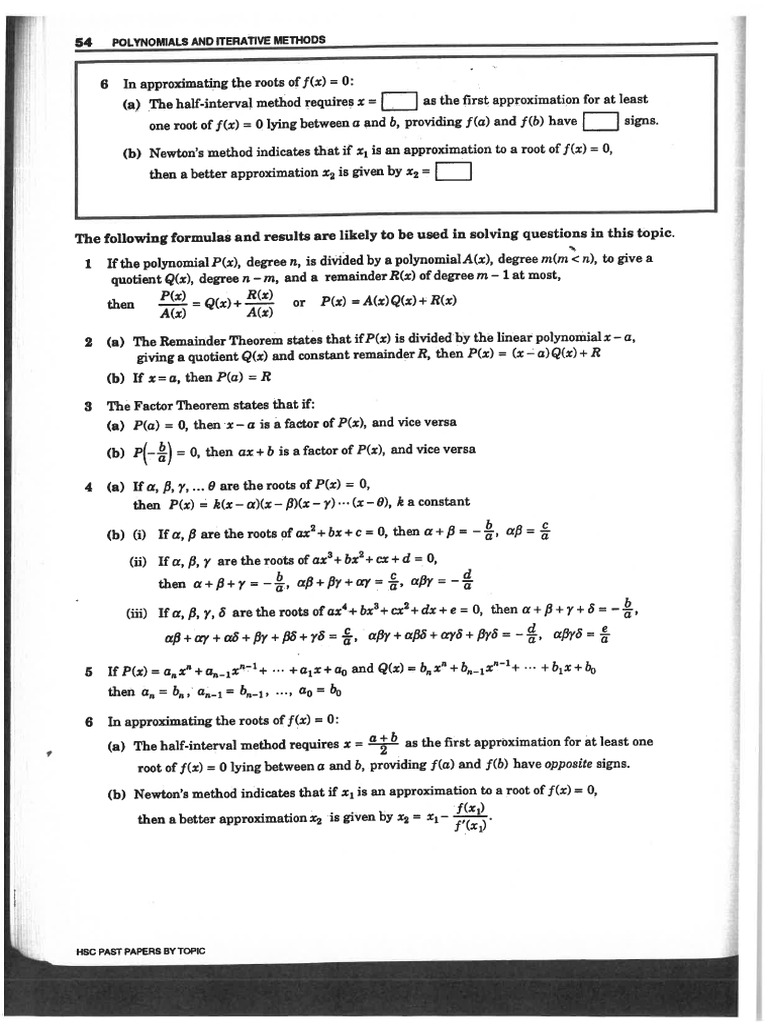 Polynomials Sheet | PDF