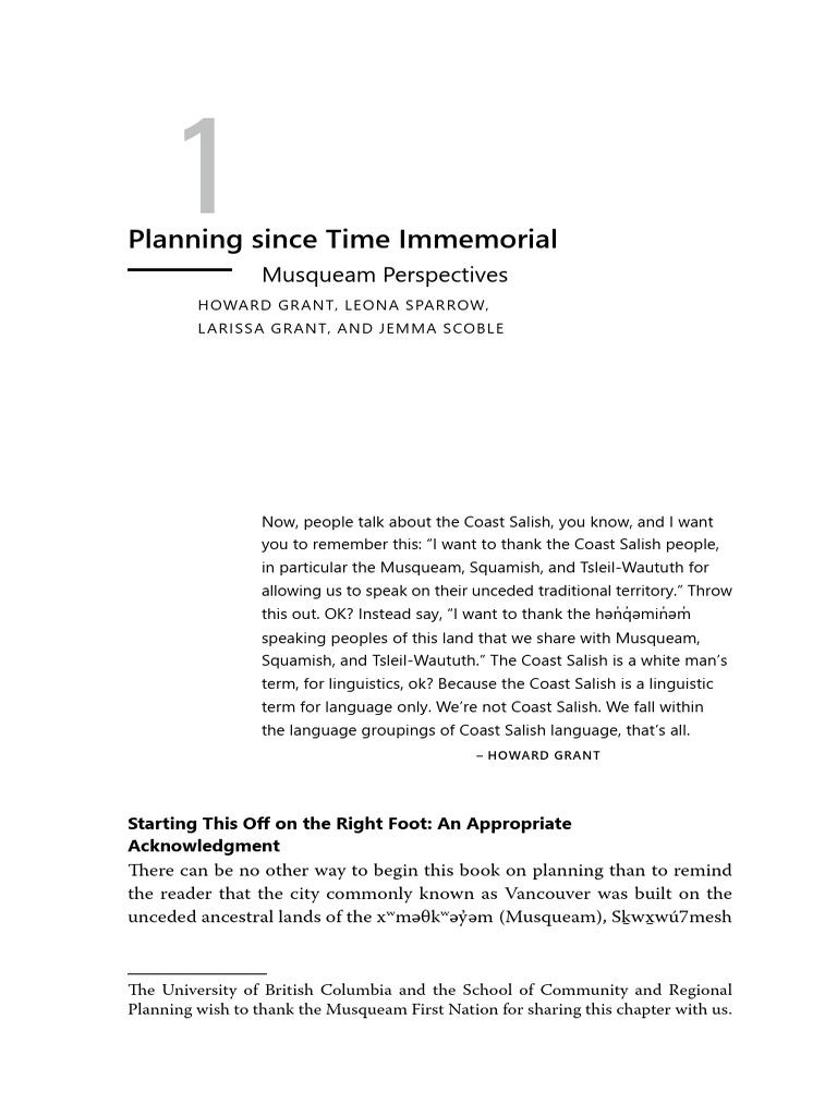 Planning Since Time Immemorial | PDF | Grandparent | Knowledge