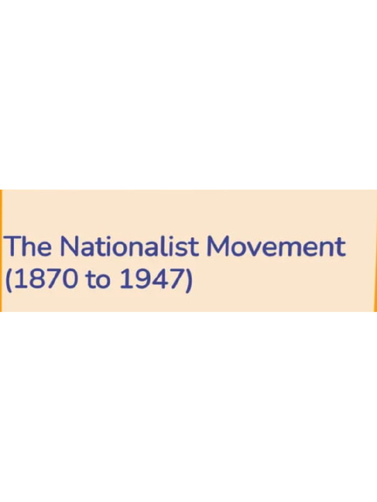The Nationalist Movement | PDF